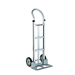 Magliner HMK211UA1 Aluminum Hand Truck, Horizontal Loop Handle, 18" x 7-1/2" Aluminum Diecast Nose Plate, 500 lb Capacity
