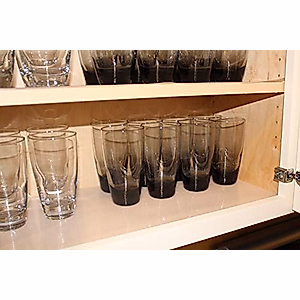 612 Vermont 12" x 40' Clear Ribbed, Waterproof, Non-Adhesive Plastic Shelf Liner for Use in Kitchen Cabinets, Pantry, Wire Shelves, Under Sink, Refrigerators and More.