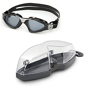 Aqua Sphere Kayenne Swim Goggles with Smoke Lens (Black/Silver)