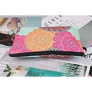 HAOGUAGUA Cosmetic Bag for Women Waterproof Cute Fashion Purse Makeup Bag Roomy Travel Toiletry Pouch Girls Gifts (#6)