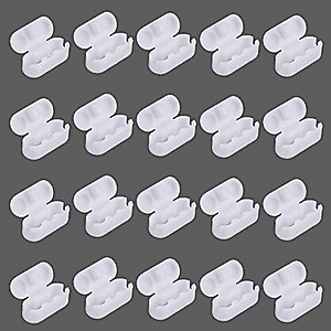 20 Pack Replacement Vertical Roman Roller Blind Ball Chain Cord Connector Clips (Plastic A)