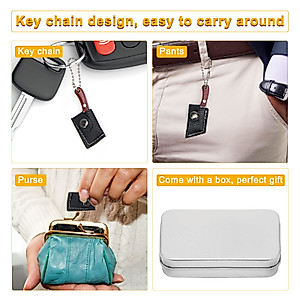 Coitak Damascus Pocket Knife Set, Mini Chef Knife Set, Tiny Keychain Knife with Sheath for Package Opener Box Cutter, Set of 4