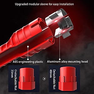 Qiuerte 8 in 1 Multifunctional Sink Bathroom Wrench, Plumbing Installation Tool Household Water Pipe Faucet Washing Basin Corner Valve Sink Repair Removal Tool