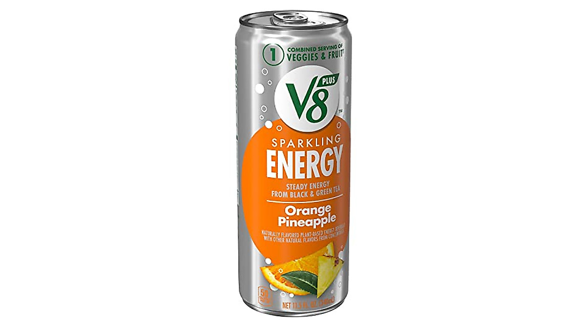 V8 +SPARKLING ENERGY Orange Pineapple Energy Drink - Natural, Non-GMO ...