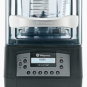 Vitamix 36019 The Quiet One On-Counter Bar Type 48 Oz Blender, black/clear