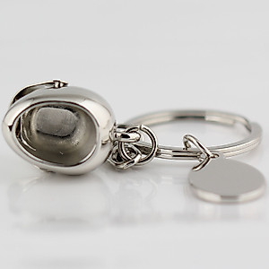 maycom Creative Fashion Romantic Couple Keychain Key Chain Ring Keyring Key Fob for Valentine's Day Gift (Helmet & Motorcycle)