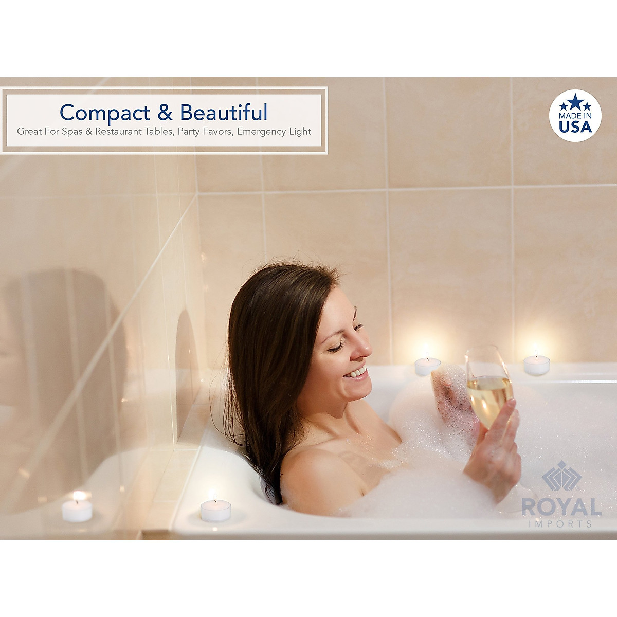 Royal Imports Tea Light Candles, Clear Plastic Cup Unscented TeaLights, 5 hours Long Burn Time for Wedding, Holiday, Birthday, Parties, Home Decor, 125 Pack