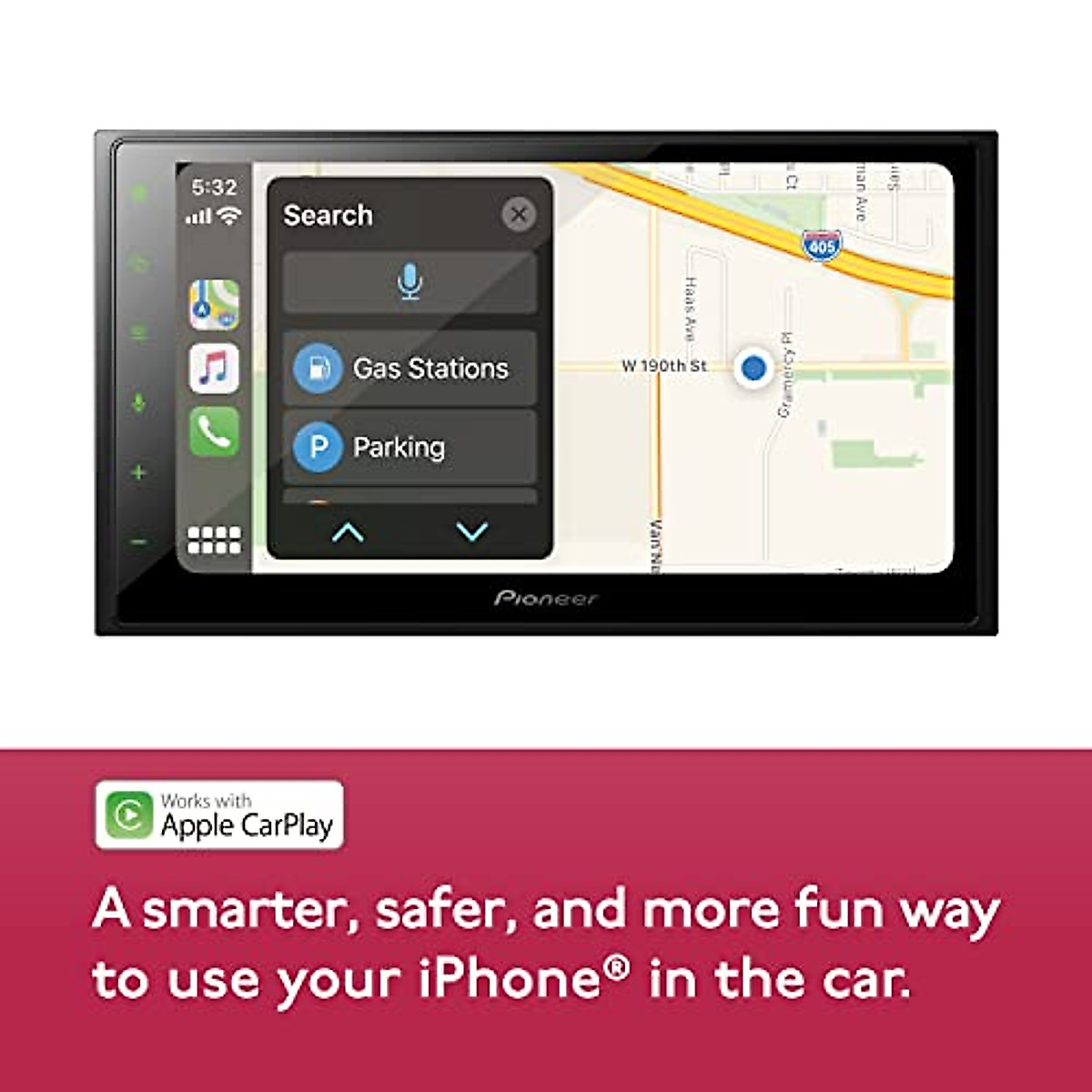 Pioneer DMH-2660NEX 6.8" Amazon Alexa When Paired with Pioneer Vozsis App, Android Auto, Apple CarPlay, Bluetooth, HD Radio - Multimedia Digital Media Receiver