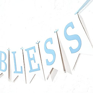 God Bless Banner - God Bless Banner Baptism，baby Shower Banner for Girl/boy，baptism Banner，first Communion Banner，banner for Baby Shower Photo Prop Party Decorations