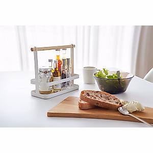 Yamazaki Home Tosca Spice Rack - Steel + Wood