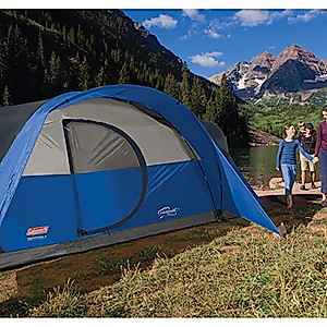 Coleman Camping Tent | 8 Person Montana Cabin Tent with Hinged Door
