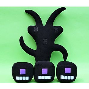 EASELR WeightedPlush 13 Inch Withe Plush Toys, Game Black Stuffed Plushie Doll Gift for Collectible Decoration Kids Game Fans