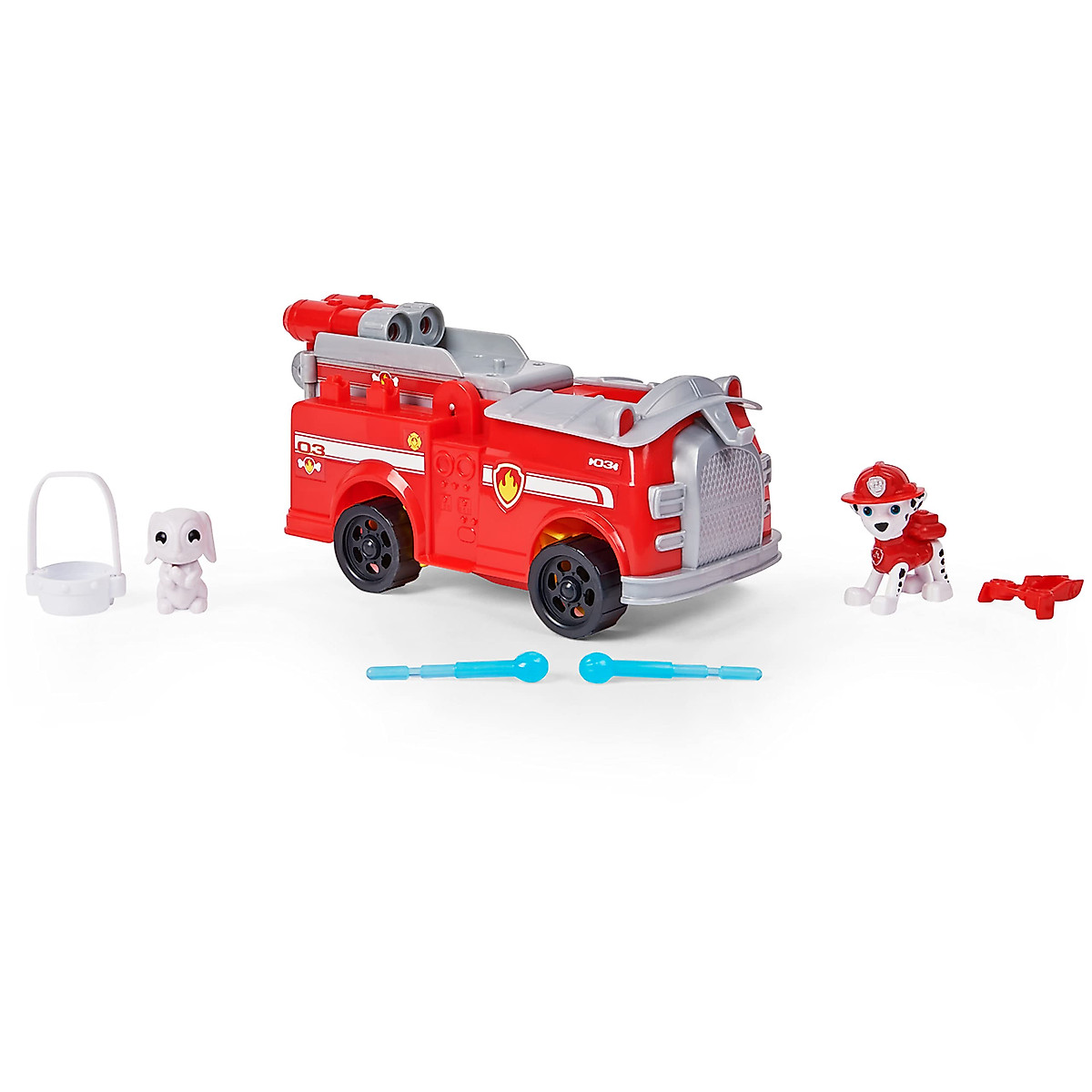 Spin Master 6063638 PAW Patrol Marshall Rise and Rescue Transforming Toy Car with Action Figures and Accessories