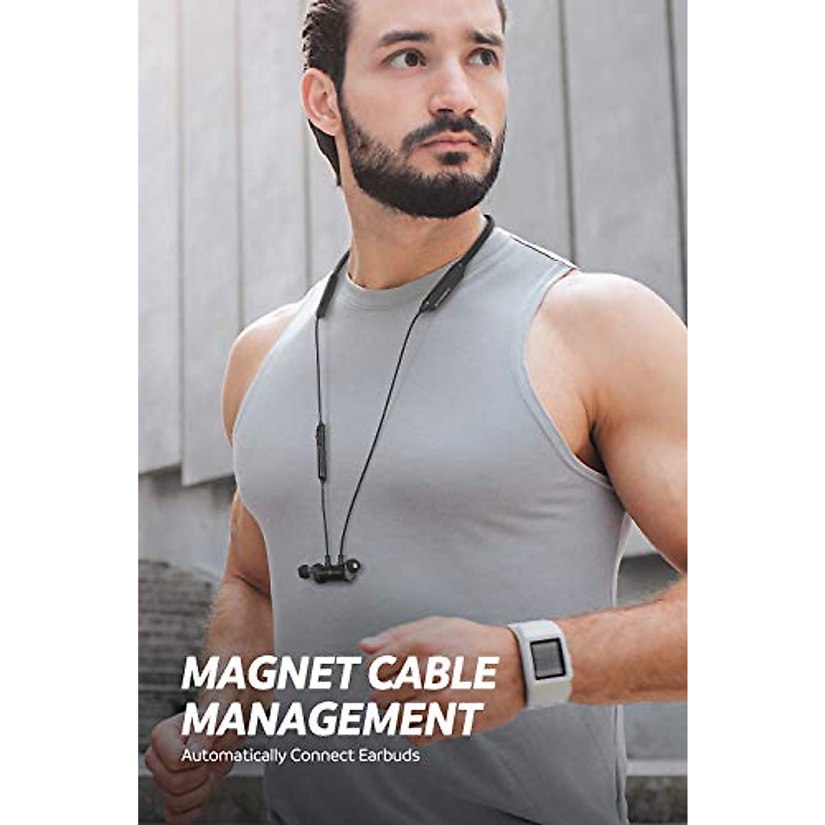 SoundPEATS Force Pro Dual Dynamic Drivers Bluetooth Headphones, Neckband Wireless Earbuds with Crossover, APTX HD Audio Built in Mic 22 Hours Playtime, Bluetooth 5.0 Headset Sports Earphones