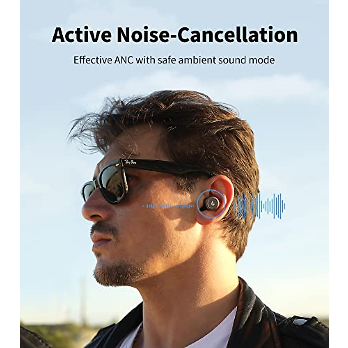 Edifier W240TN Active Noise Cancellation Earbuds with Bluetooth V5.3 - True Wireless Earbuds with Dual Dynamic Drivers - Fast Charging - Custom EQ - Physical Button and App Control - Black