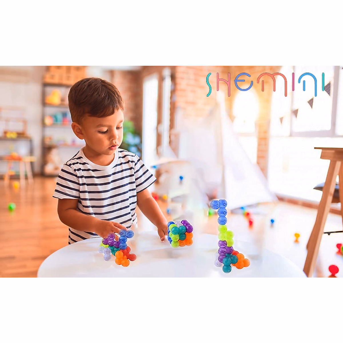 Kids Magnetic Building Puzzle Blocks, Set of 7 Multicolored Cubes, Magnets Fidget for Kids, Teens and Adults, Sensory Toys for Adults and Kids