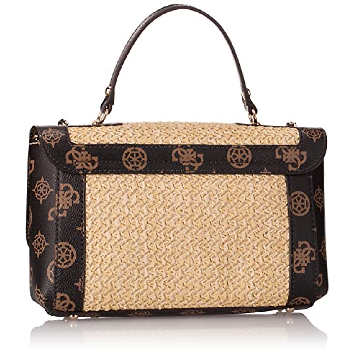 GUESS womens Always Convertible Crossbody Flap, Mocha Logo Multi, one size US