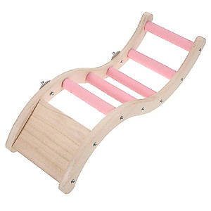 2pcs Bird Wooden Ladder Parrot Cage Ladder Parrot Wooden Ladder Budgerigar Wooden Ladder Pet Small Ladder Creative Parrot Ladder Grinding Claw Bird Ladder Claw Grinding Ladder Toy