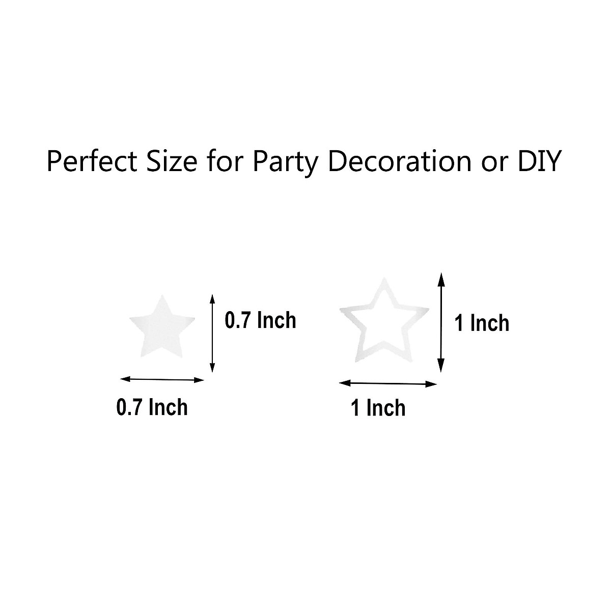 Confetti Star Confetti Birthday Party Scatter Wedding Party Sequins Glitter Metallic Table Decoration for Anniversary Birthday Retirement Weeding event Supplies.(Star 2 Size Silver)