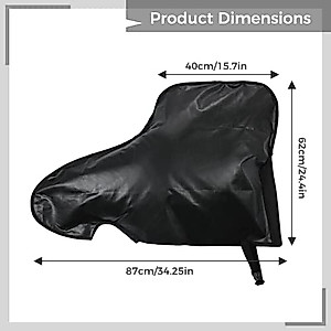 34.25x24.4 Inch Caravan Hitch Cover, Universal Waterproof Breathable Tow Hitch Cover for Caravan Tongue Jack Cover, PVC Trailer Tow Ball Coupling Lock for Camper & Caravan