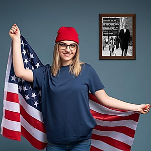 John F. Kennedy Quotes - Patriotic Wall Art Poster, This Motivational Wall Decor Poster Is An Ideal Inspirational Art For Home Decor, Bedroom Decor, Boys Room Decor, or 4th Of July, Unframed - 8x10