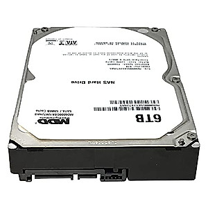MaxDigitalData 6TB 7200RPM 128MB Cache SATA 6.0Gb/s 3.5inch Internal Hard Drive for NAS Network Storage (MD6000GSA12872NAS) - 3 Years Warranty