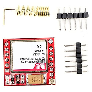 GSM Module, Plastic Phone Module Card Board MicroSIM Card TTL Serial Port 3.7~4.2V GSM Module Kit GPRS Module, for Industry Electronic Component (Without Antenna)