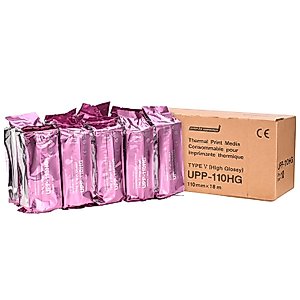 Compatible Upp110hg Ultrasound Paper for Printer,Upp-110hg Type V High Gloss Thermal Print Film/Media 10 Rolls
