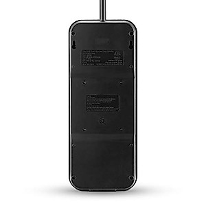 KMC 12-Outlet Surge Protector Power Strip with 8 USB Charging Ports (5V/10A), 4500J,6-Foot Cord