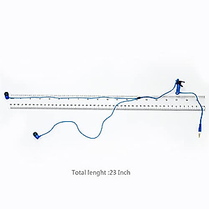 SWMIUSK Short Cord Waterproof Earphone for Swimming Shower and Water Sports,23inch Watertight Earbud with Multiple Size Ear Plugs,Noise Reducing Earplug