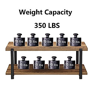 FOLUBAN Entryway Bench, Industrial Shoe Bench for Living Room, Rustic Indoor Shoe Storage Bench Seat, Easy Assembly, Oak 47 inch