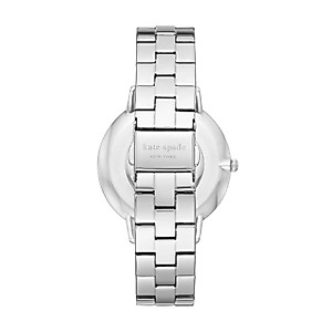 Kate Spade New York Women's Morningside Quartz Stainless Steel Three-Hand Watch, Color: Silver (Model: KSW1493)