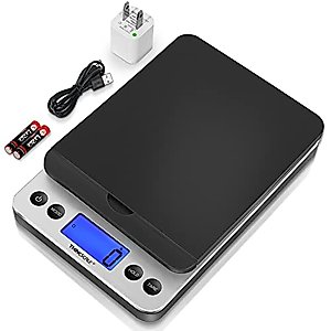 THINKSCALE Shipping Scale, 86lb Postal Scale with Hold and Tear Function, 5 Units, Auto-Off, Postage Scale for Packages Mailing Small Business, Battery Included