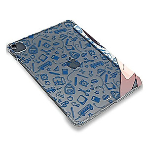 Cute Anime Kawaii Schoolgirl case Compatible with iPad Mini Air Pro 7.9 8.3 9.7 10.2 10.9 11 12.9 inch Pattern Cover New 2022 2021 Trifold Stand 3 4 5 6 7 8 9 Generation 538 (12.9 Pro 3/4/5 gen)