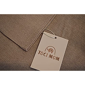 Multifunctional Nursing Cover | Car Seat Cover | Poncho | Scarf | Baby Blanket (Tan)