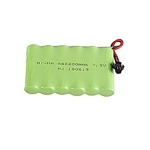 Parts & Accessories 7.2V 2400mah NIMH Battery Pack Battery nimh 7.2v aa nimh Battery ni-mh 7.2v for Remote Control Electric Toy Tool Boat car Parts - (Color: for Tamiya Plug)