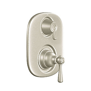 Moen Kingsley Brushed Nickel Moentrol Shower Valve with 3-Function Integrated Diverter Valve Trim, Valve Required, T4111BN