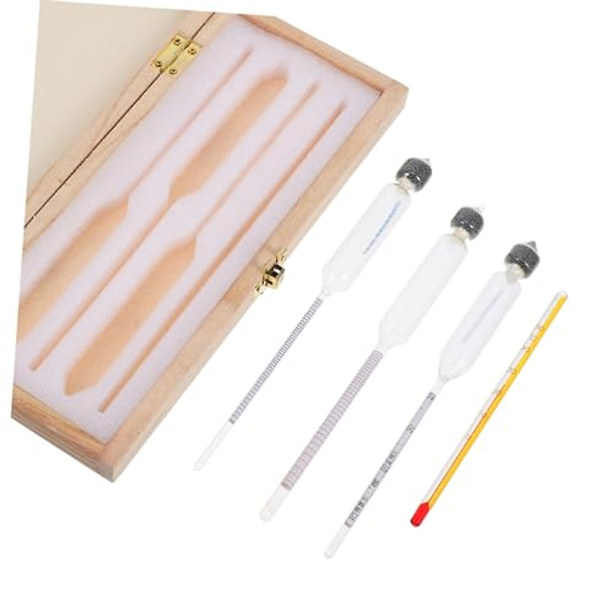 CIYODO 3pcs Hydrometer For Glass Triple Scale Hydrometer Hydrometer For Wine Making Alcohol Tester For