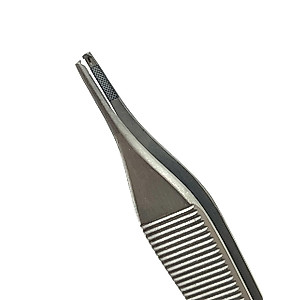German Premium Tc Adson Tissue Forceps Toothed 1X2 4.75" Adson Kocher Configuration Veterinary Cynamed