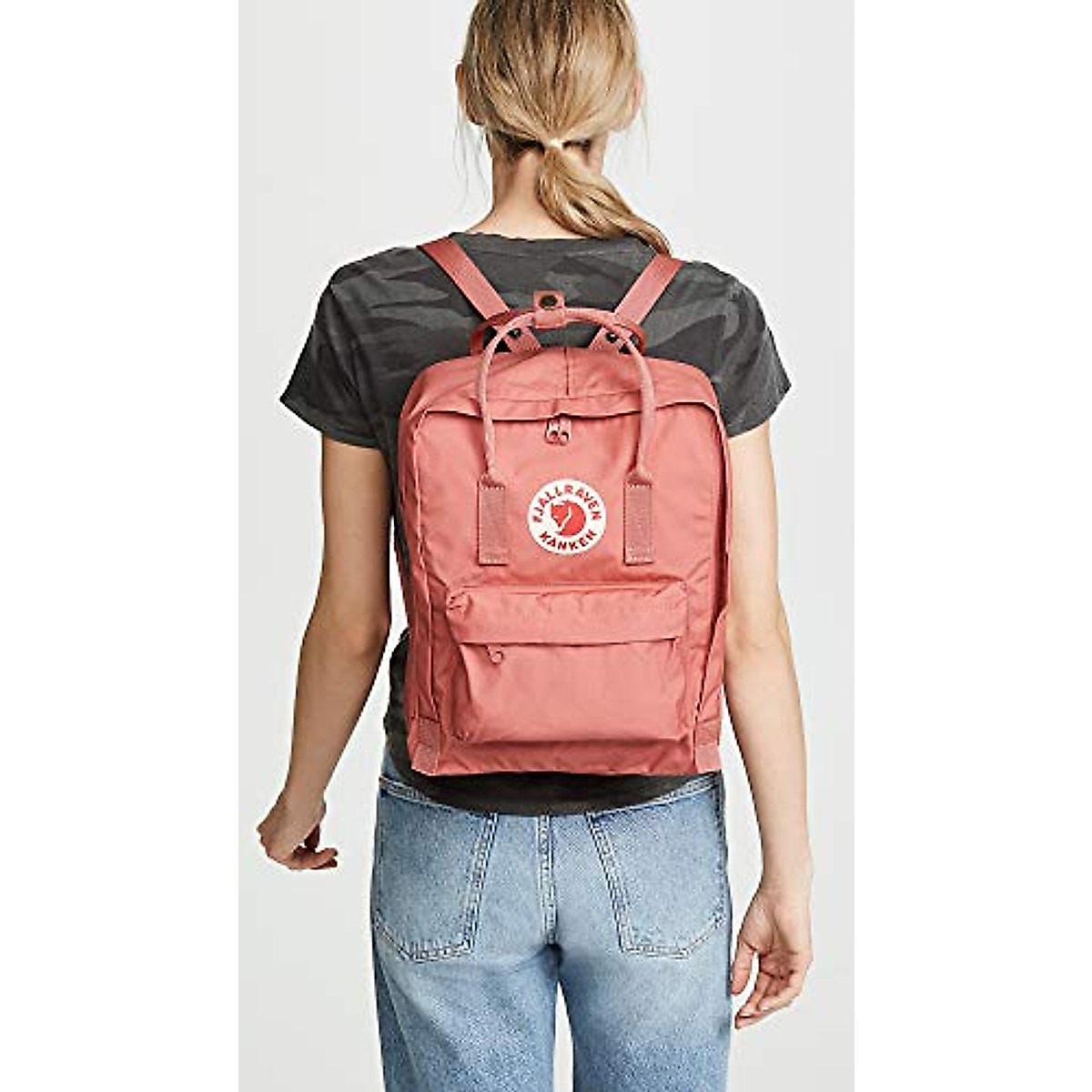 Fjallraven Women's Kanken Backpack, Dahlia, Red, Orange, One Size