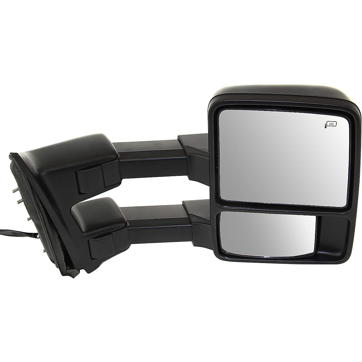 Kool Vue Right Power Heated Towing Door Mirror Compatible With Ford F-250 Super Duty 2008 With Signal Light Textured Crew Cab