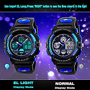 PASNEW Watch,Watches,LED Alarm Calendar Outdoors Watch,Sports Waterproof Watch,Watches with Luminous Dials