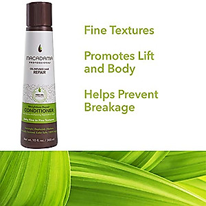 Macadamia Professional Hair Care Sulfate Weightless Repair Conditioner, Sheer Pecan, 10 Fl Oz (Pack of 1)