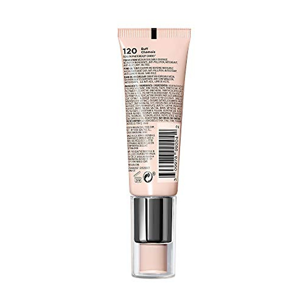 Revlon PhotoReady Candid Natural Finish Foundation, with Anti-Pollution, Antioxidant, Anti-Blue Light Ingredients, 120 Buff, 0.75 fl. oz.