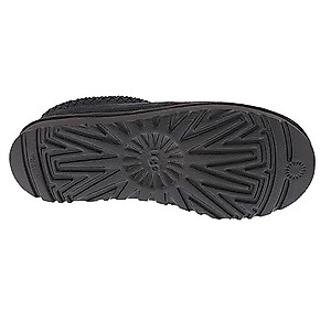 UGG Men's Tasman Logo Slipper, Black / Samba Red, 10