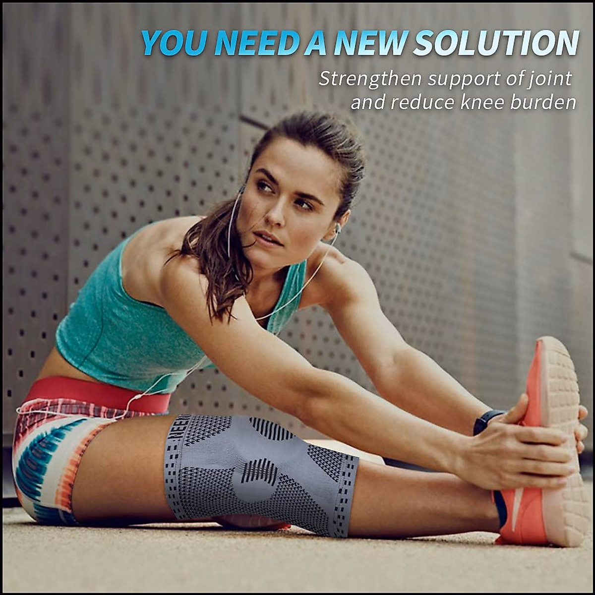 NEENCA Professional Knee Brace for Pain Relief, Medical Knee Support with Patella Pad & Side Stabilizers, Compression Knee Sleeve for Meniscus Tear, ACL, Joint Pain, Runner, Workout - FSA/HSA Eligible