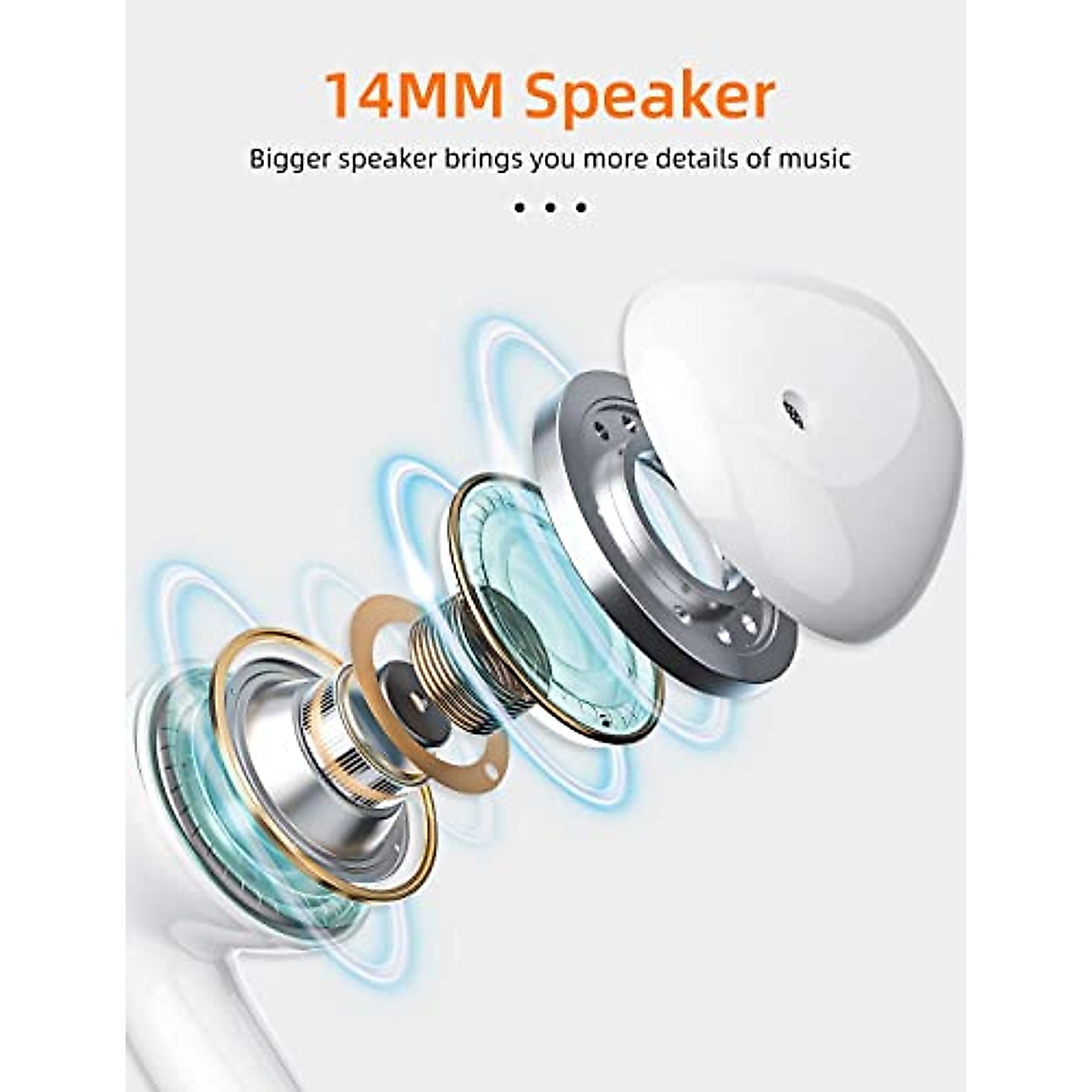 MAS CARNEY 【2 Pack Black+White】 Digital USB Type C Earphones, TI3/TH4 USB C Earbuds,in-Ear Earbud Noise Isolating Pure Sound and Powerful Bass for USB-C Type-c Music Device