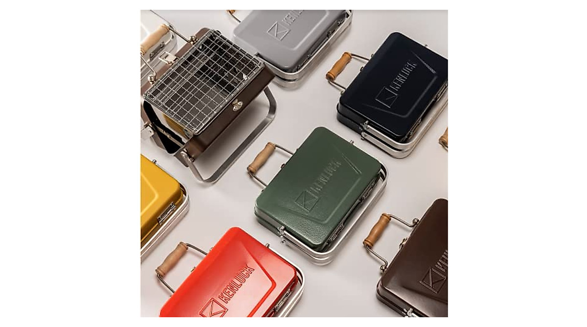 Portable KENLUCK Mini Charcoal Grill for Outdoor Fun