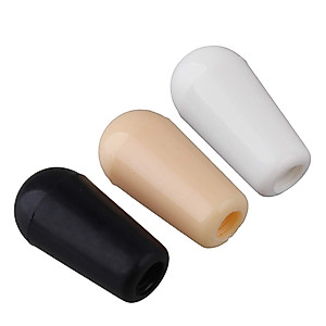 BQLZR Guitar Switch M3.5 Plastic 3 Way Toggle Switch Knob Caps with Threaded Inside for Electric Guitar Pack of 30