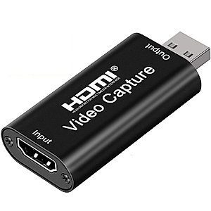 ORIVISION Audio Video Capture Cards Cam Link Card HDMI to USB 2.0 Full HD Record via DSLR Camcorder Action Cam for Acquisition Live Streaming Gaming Teaching Conference（Support VLC/OBS/Amcap）
